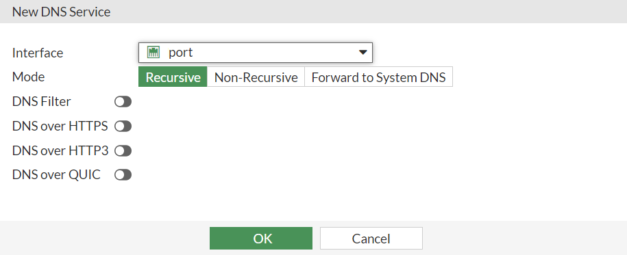 Basic DNS server configuration example | FortiGate / FortiOS 7.6.3 | Fortinet Document Library